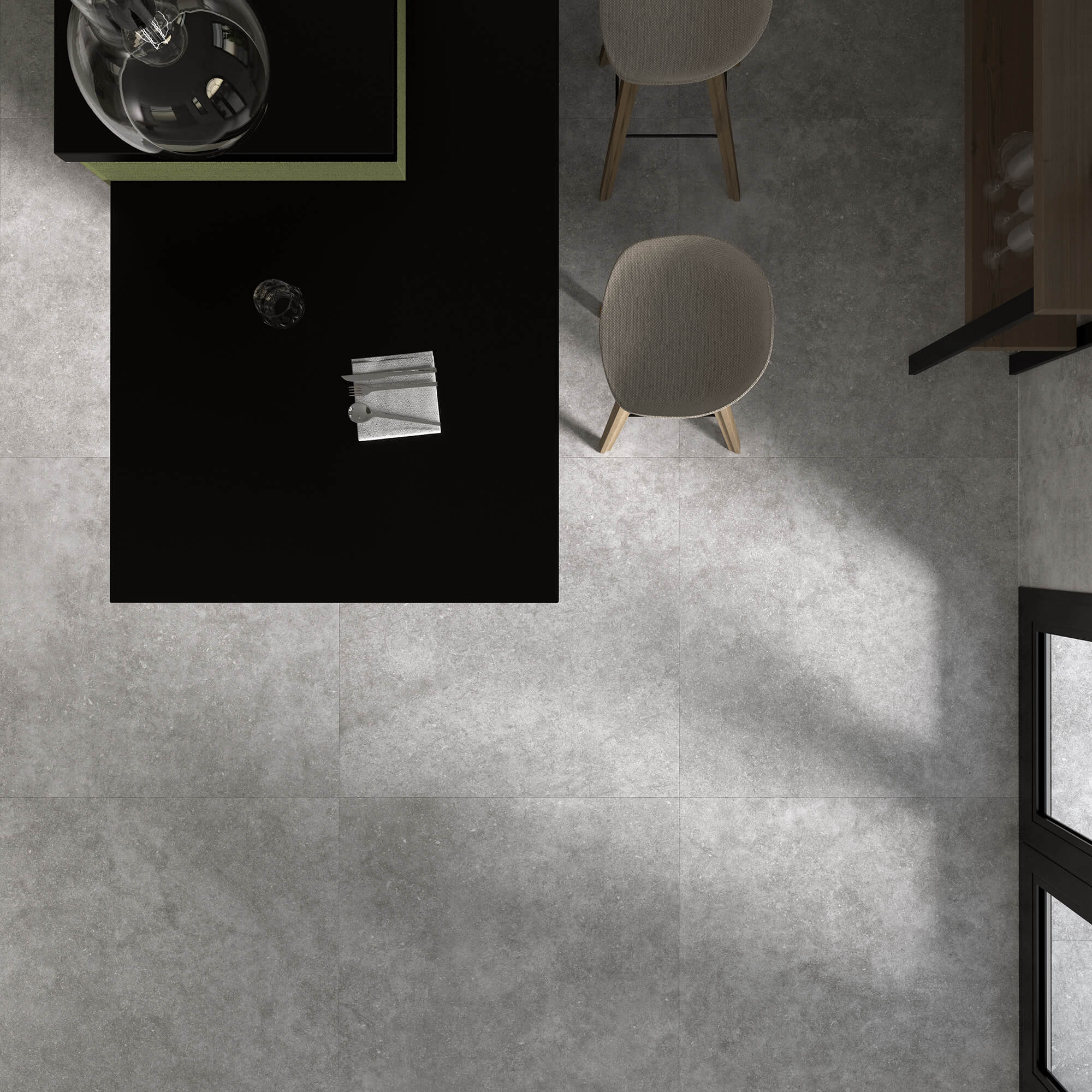 Betonlook Fliser Grain Stone Pearl